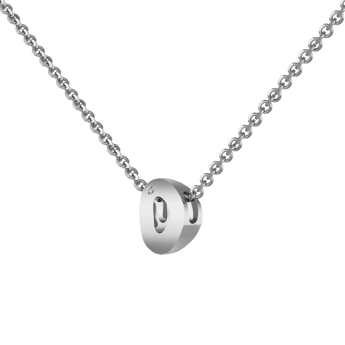0.01CT Diamond Letter ''D'' Pendant in 14K Gold - Acrodia